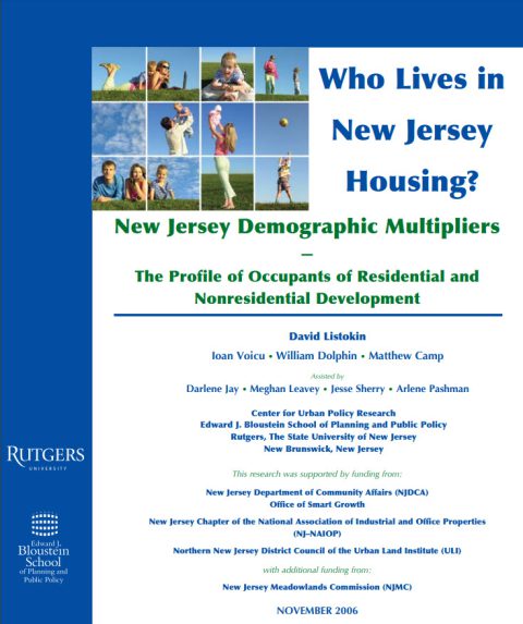 Who Lives in New Jersey Housing? The Profile of Occupants of ...